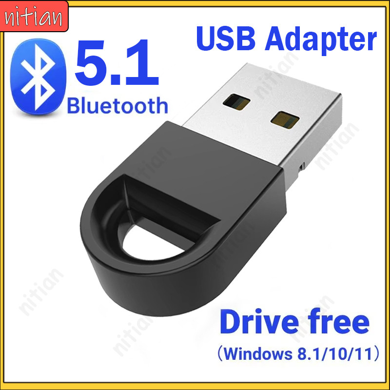 Mini USB Bluetooth 5.1 Adapter Wireless Audio Transmitter Receiver ...