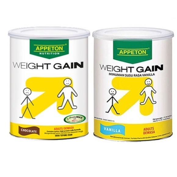 APPETON NUTRITION WEIGHT GAIN VANILA | CHOC 900G | Shopee Malaysia