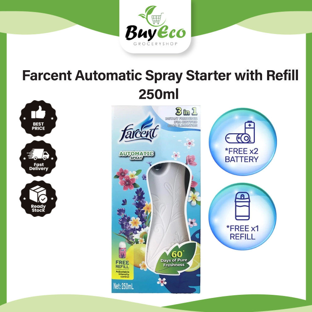 Farcent Automatic Spray Starter w Refill | Penyembur Automatik Set ...