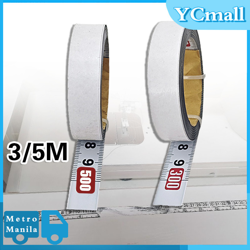 Stainless Steel Self-Adhesive Ruler Metric Carbon Steel Sewing Machine ...