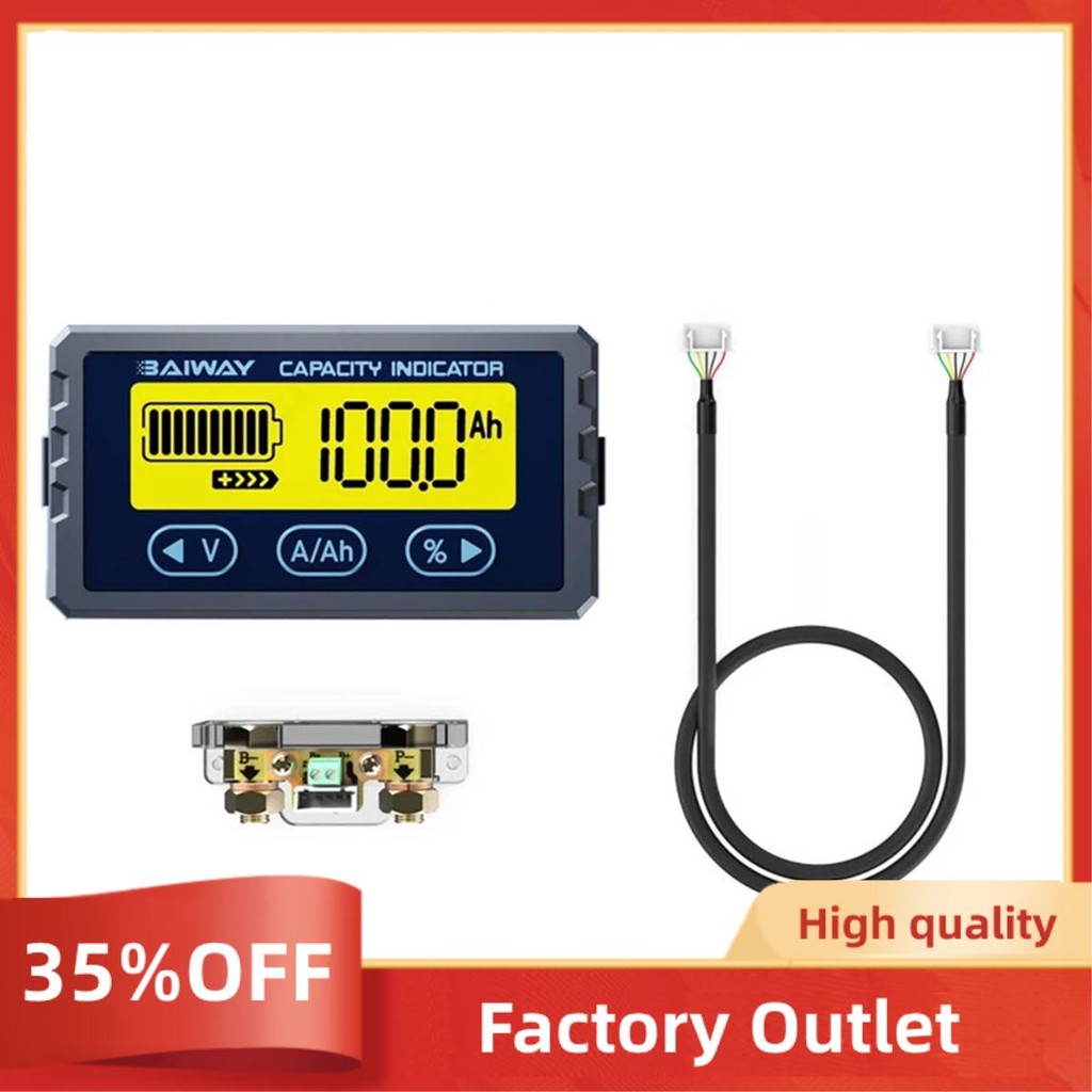 Battery Tester 8V-120V 100A Coulomb Meter Capacity Indicator Lithium ...