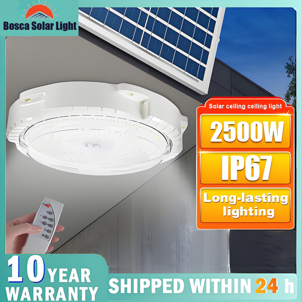 LED Solar Light Indoor Ceiling Light Solar Lamp Remote Control Outdoor ...