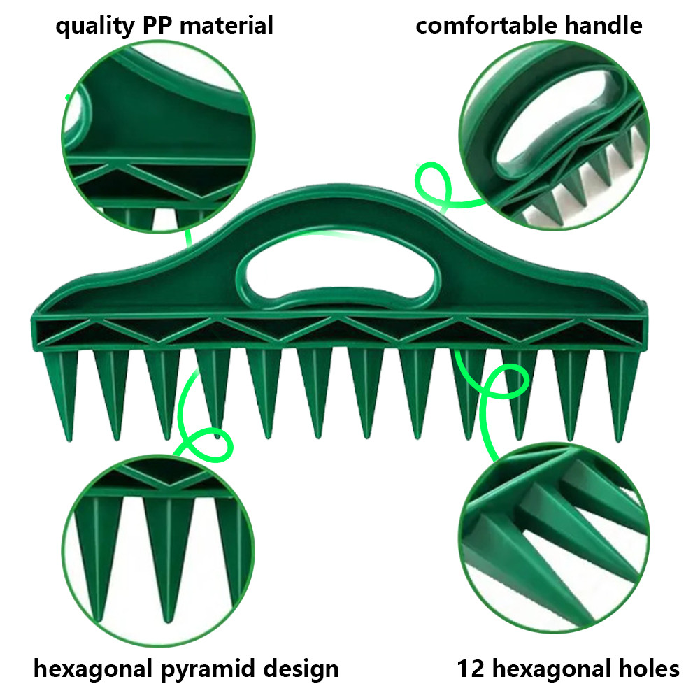 Plastic Garden Seeder Tool 12-Hole Fast Seeding Multi Seed Dibber ...