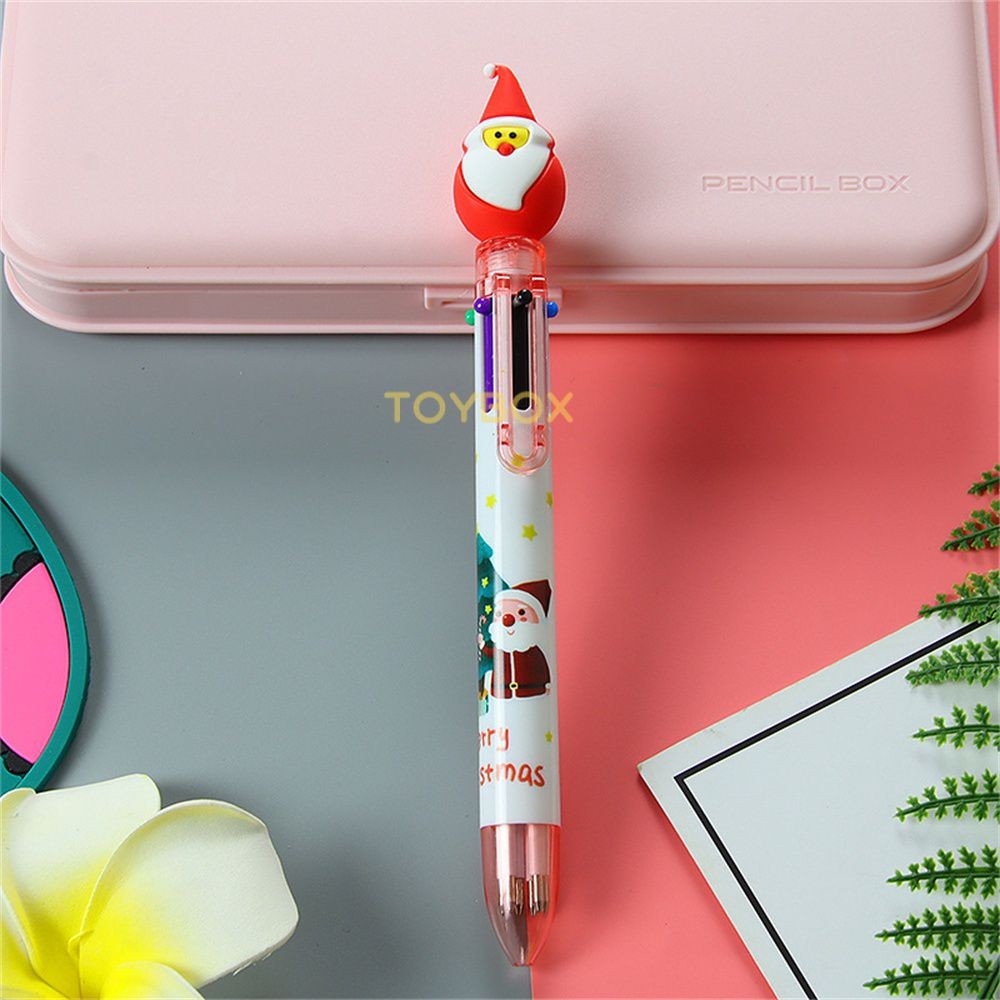 6 Color Pens School Supplies Cute Ballpoint Pen Press Color Ballpoint ...