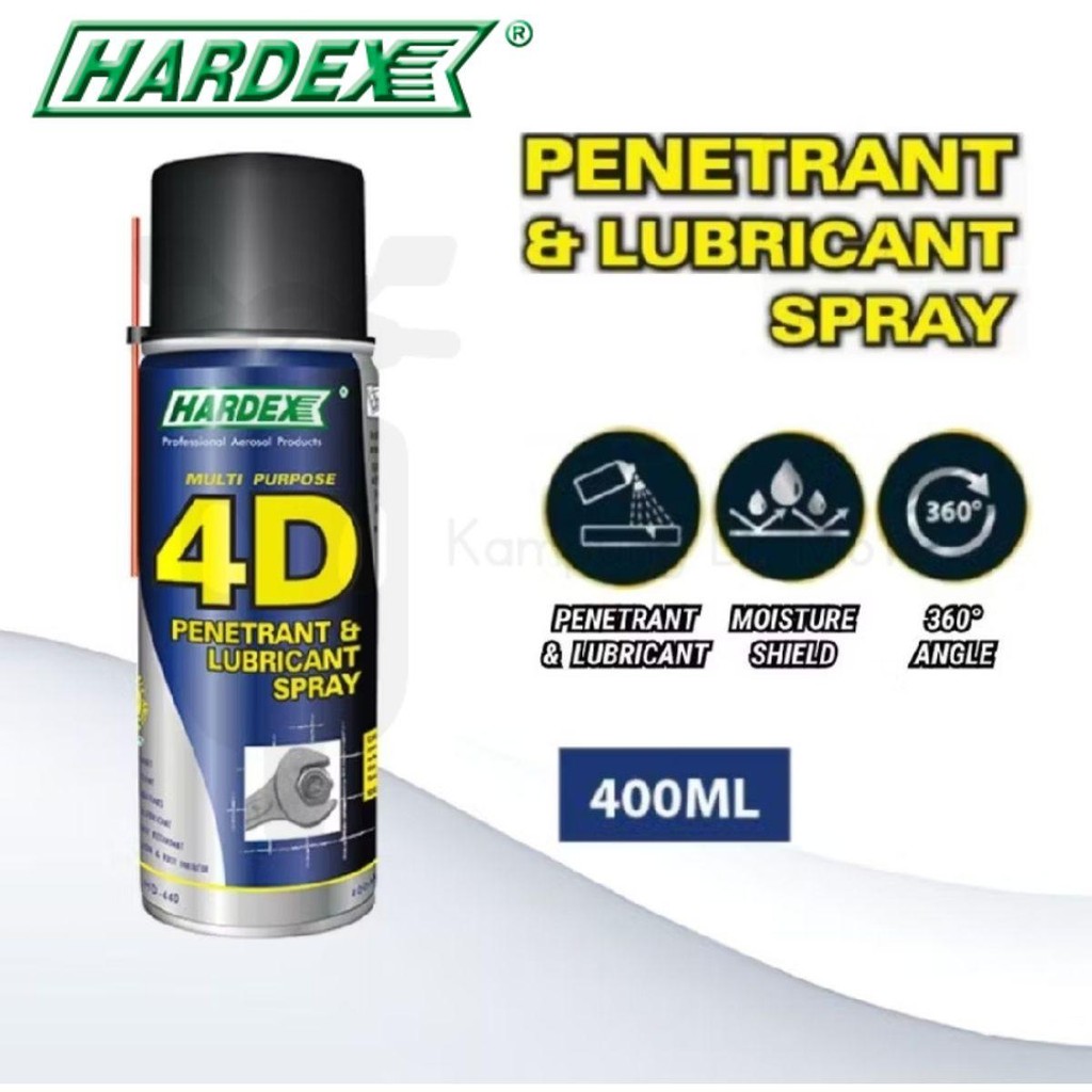 HARDEX 4D PENETRANT & LUBRICAN SPRAY 400ML | Shopee Malaysia