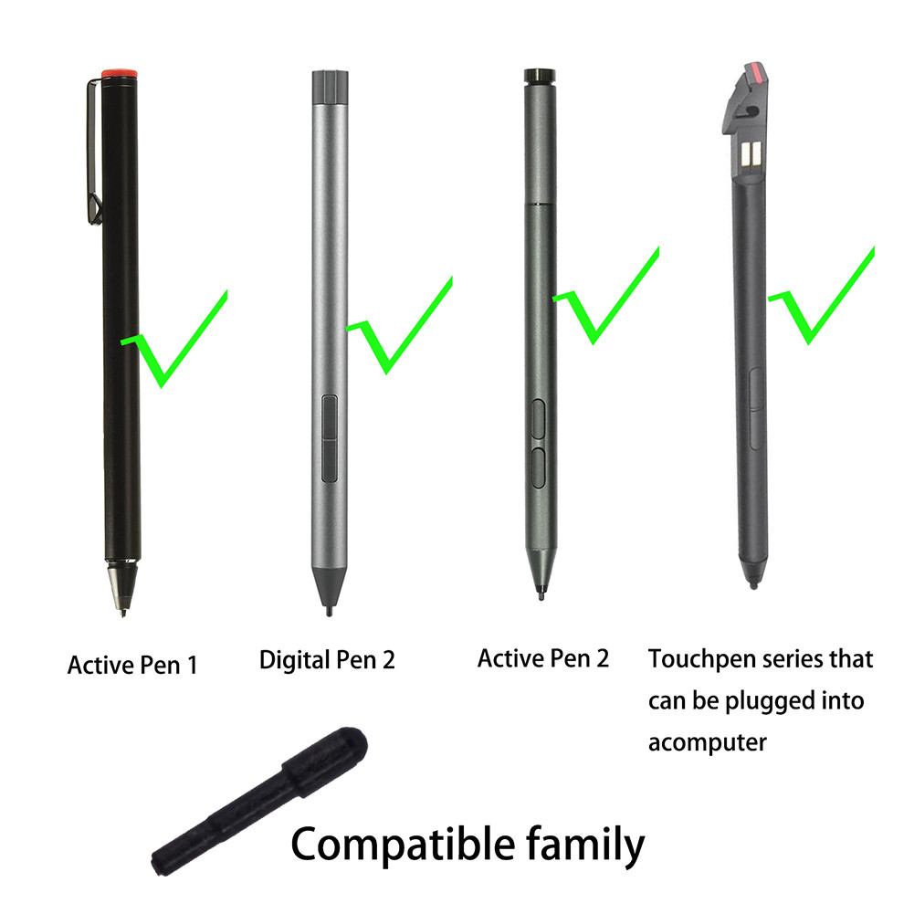 3Pcs Stylus Replacement Spare Pen Tips with Clip for Lenovo Thinkpad ...