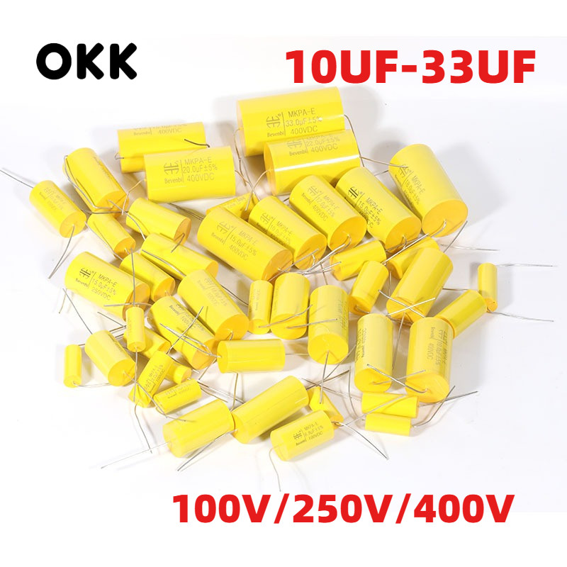 Audiophiler Axial MKP Audio Grade Capacitor 100V/250V/400V 10UF-33UF ...