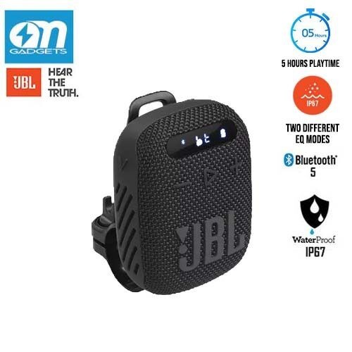 JBL Wind 3 Portable Bluetooth Speaker and FM Tuner Radio for Bike Handlebars | Shopee Malaysia