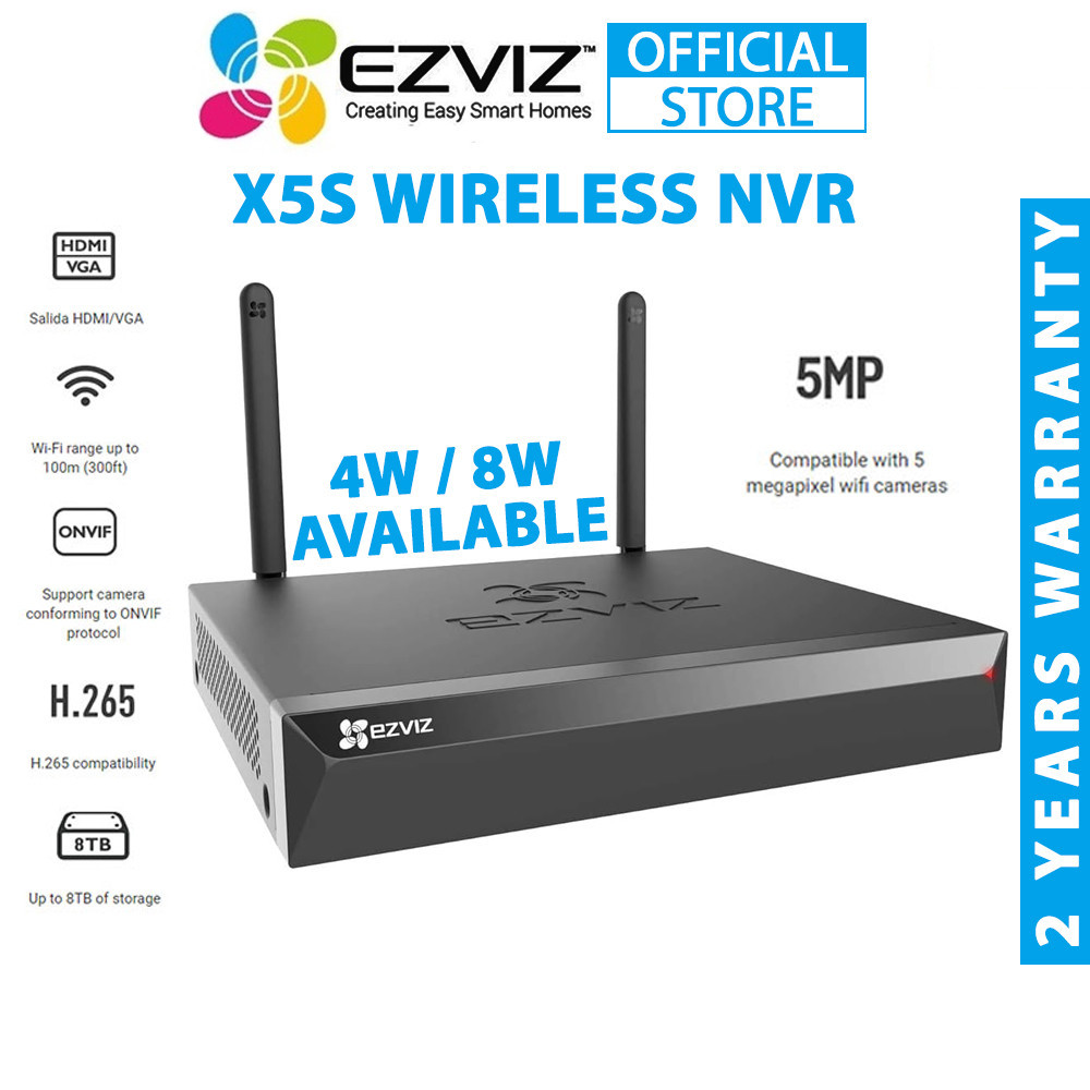 Ezviz X5S 4W / 8W 3K UHD Wireless NVR 4W / 8W 4 Channel/8 Channel H.265 ...