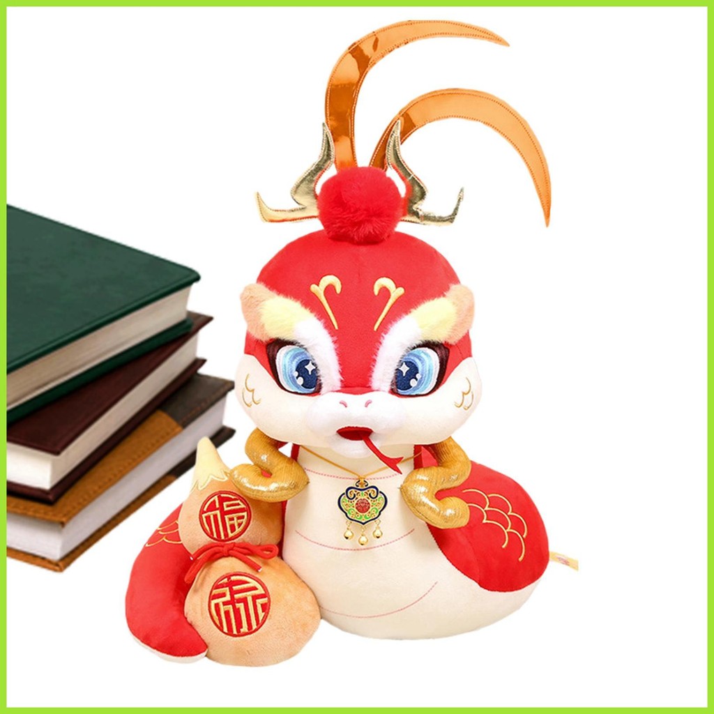 Stuffed Snake Toy Chinese New Year Plush Cute New Year Snake Plush ...