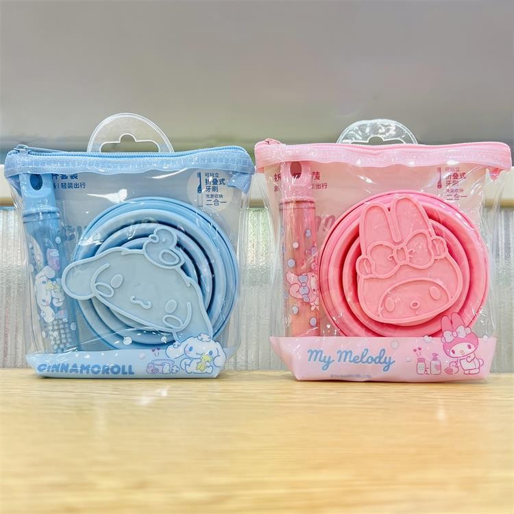 Miniso MINISO MINISO Sanrio Folding Cup Toothbrush Wash Travel Portable ...