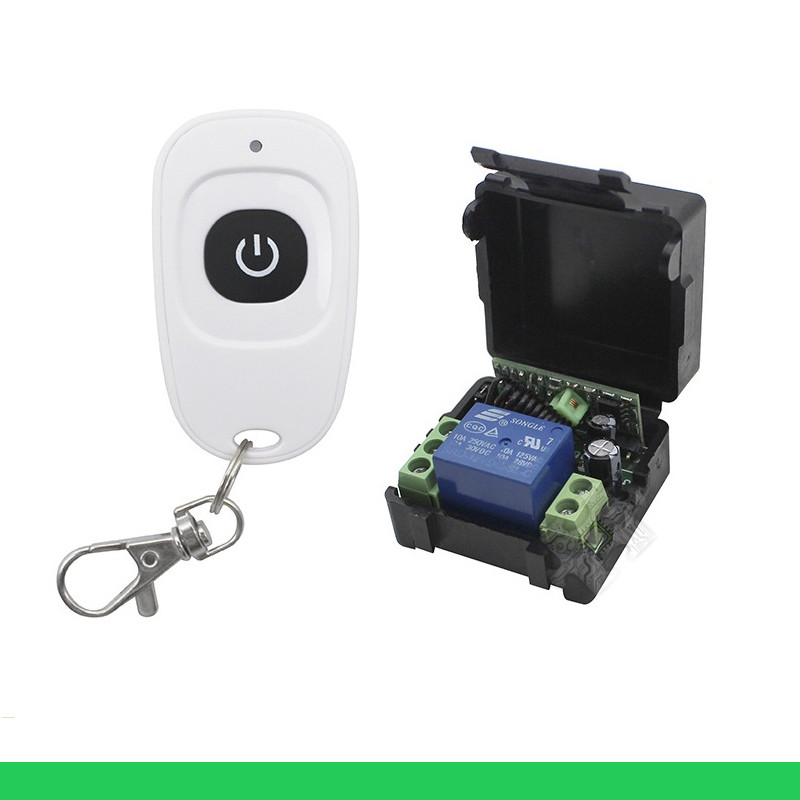 ENGLAB★ DC12V 10A Wireless Remote Control Relay, Relay Control Module with Remote 315Mhz ...