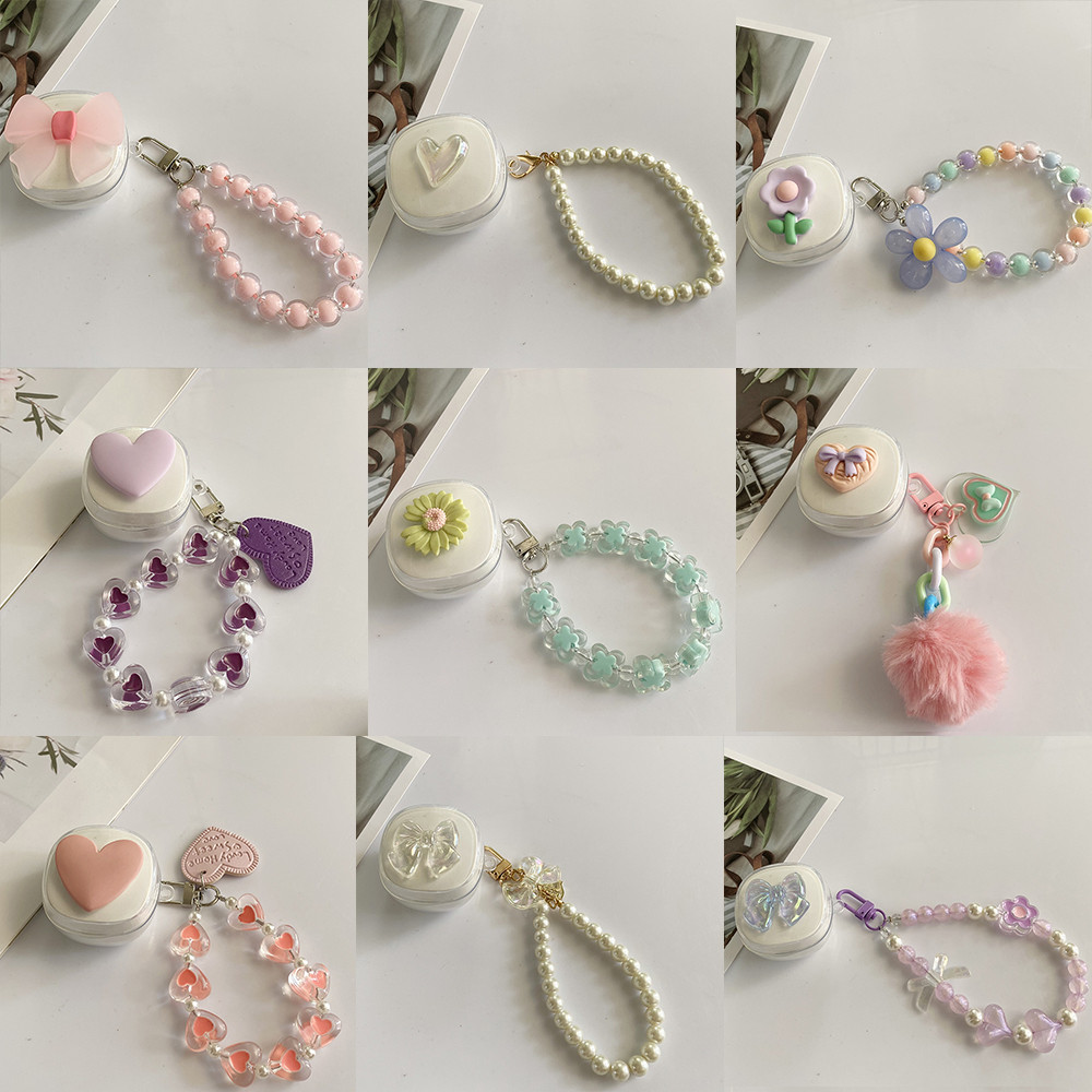 ins for Baseus Bowie E16 /E19 / E18 / E20 /BD1 /MC1 Earphone Case flower /cartoon Transparent ...