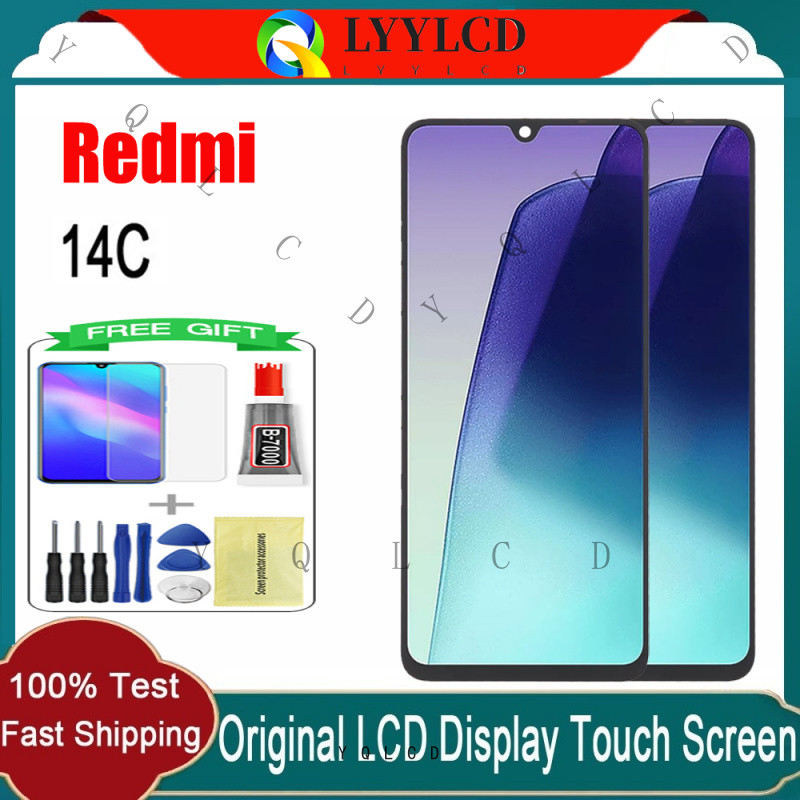 Original Redmi 14C LCD Display Touch Screen With Frame Replacement ...