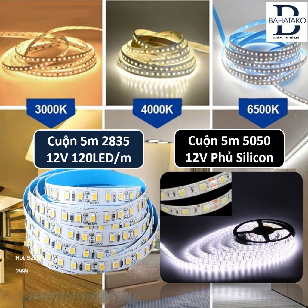 Led strip stickers USING ELECTRICITY 12V 2835 8mm, roll 5 meters long ...