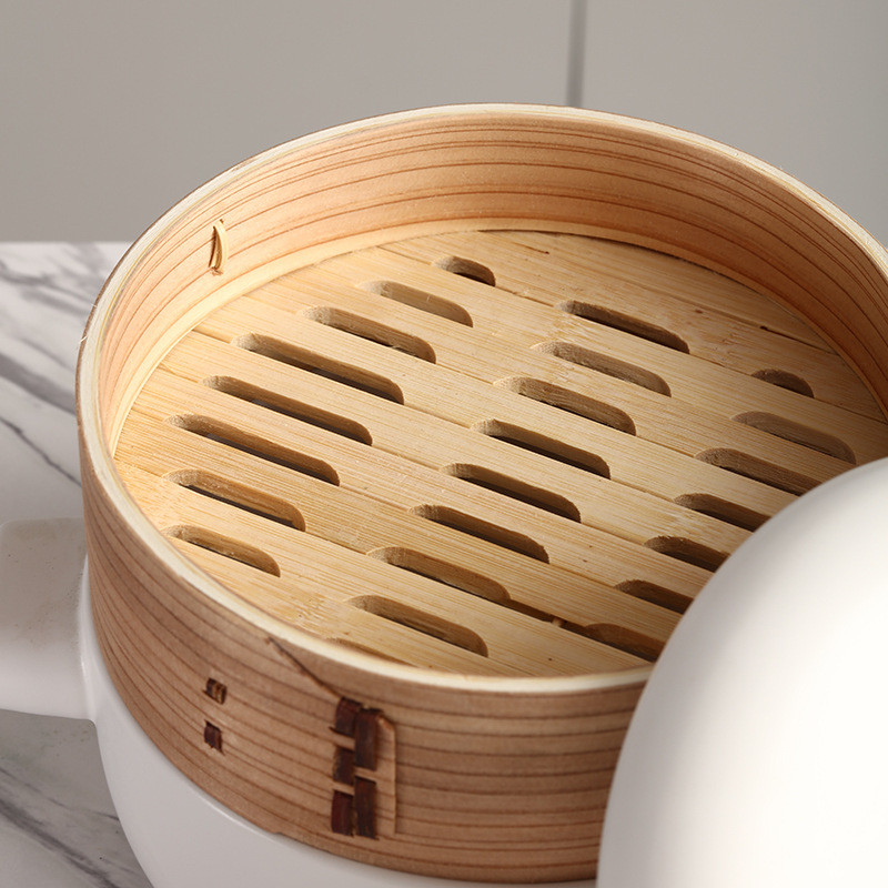 Handmade Bamboo Steamer Casserole Matching Steaming Grid Cage Grid Cage ...