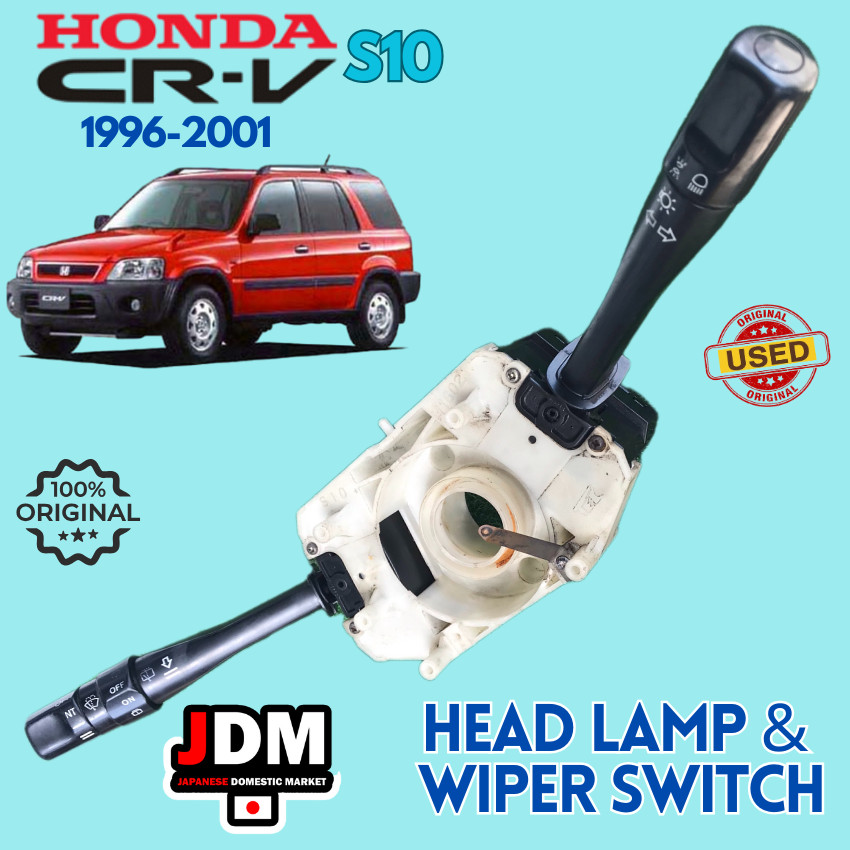 Head Lamp and Wiper Switch Original Used Fit For HONDA CRV S10 (1996 ...