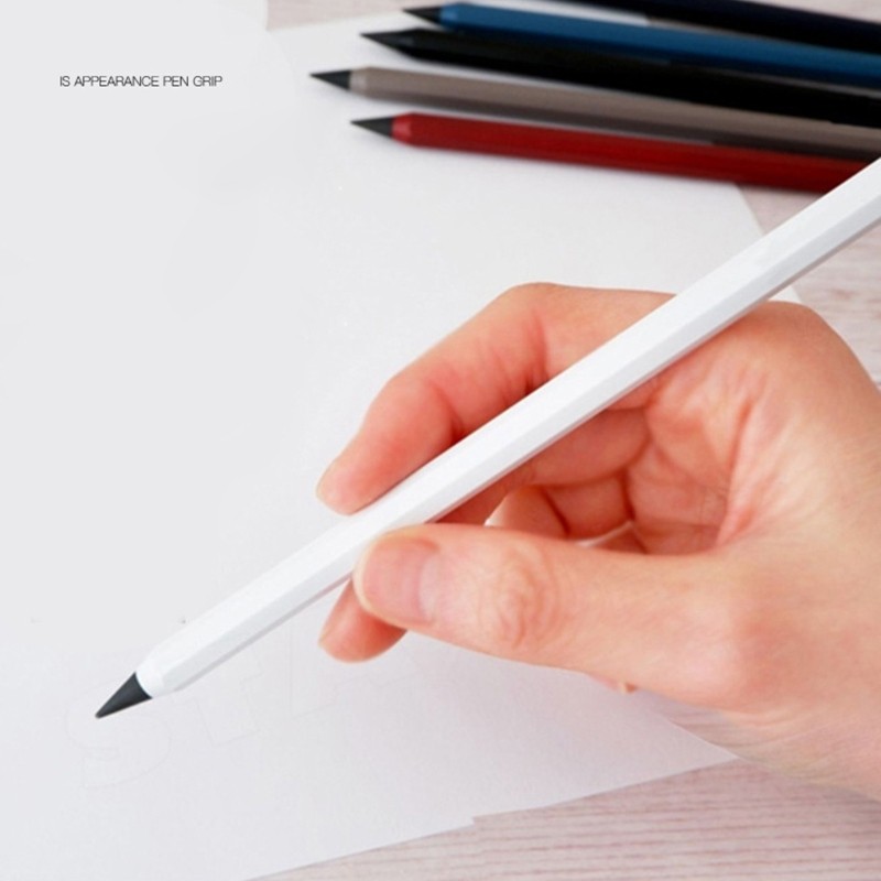 love* 6Pcs Pack Octagonal Metal Eternal Pencil Erasable Everlasting Pen ...
