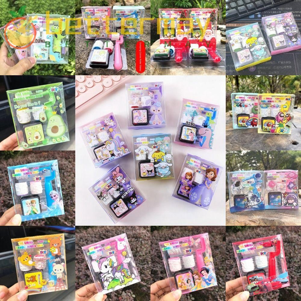 BETTER-MAYSHOW 2 Sets Cartoon Roller Seal, Creative McQueen Seal Toy ...