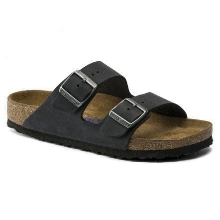 9Burken Birkenstock selipar klasik kanvas Arizona hitam (niubago Pi ...