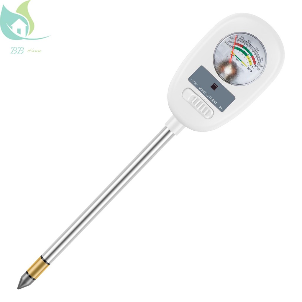 Digital Soil Tester 4 in 1 Smart Soil Meter Large Screen 90 Degree ...