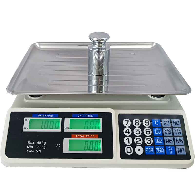 LCD Display Timbang Barang Harga Digital Weighing Scales S. Steel ...
