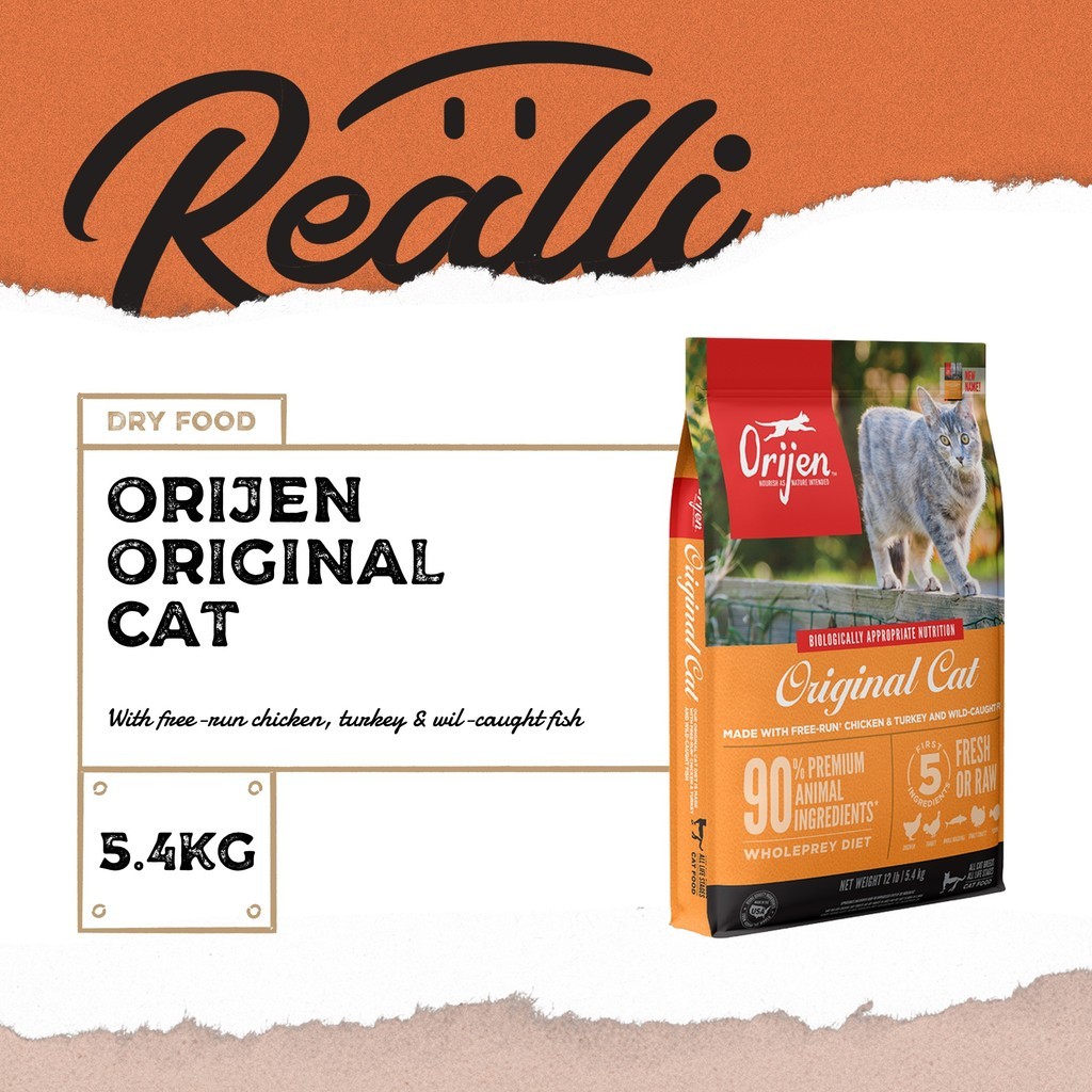 Orijen Original Cat 5.4kg | Shopee Malaysia