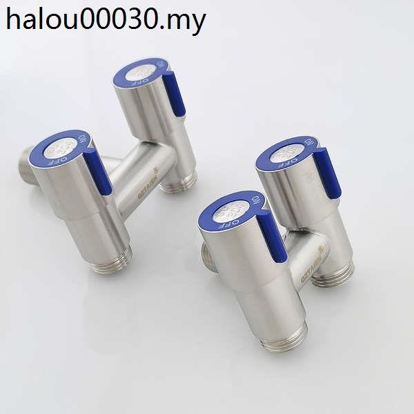 304 Stainless Steel One-In Two-Out Double-Control Triangle Valve Double ...