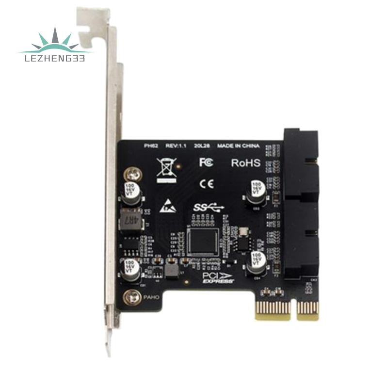 PH62 Desktop PCI-E to USB3.0 Expansion Card PCI-E Chassis Front Panel ...