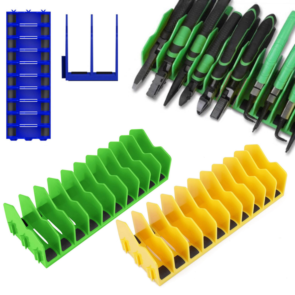 Adjustable Plier Holder 10-slot Heavy Duty Pliers Organizer Rack with ...