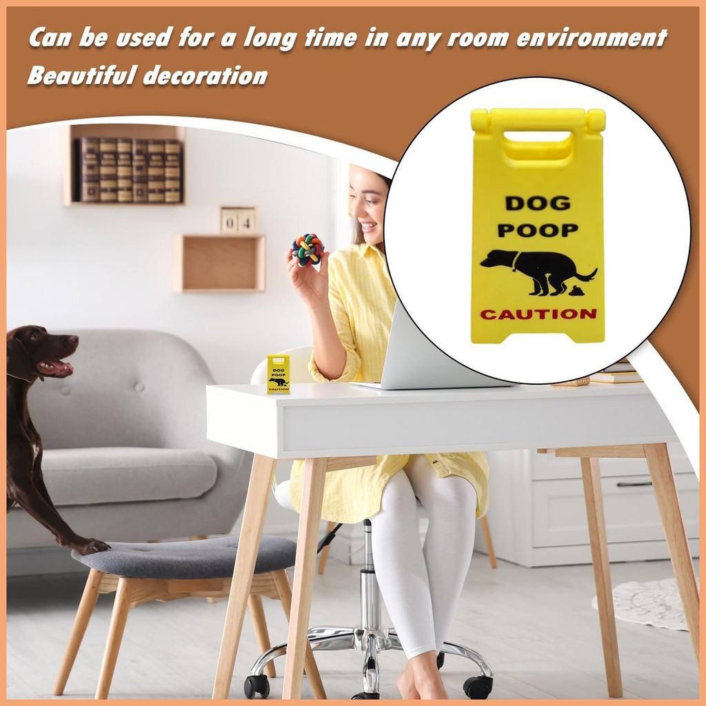 Dog Poop Warning Sign Funny Pet Urine Sign Decor 3D Printed Cat Pee ...