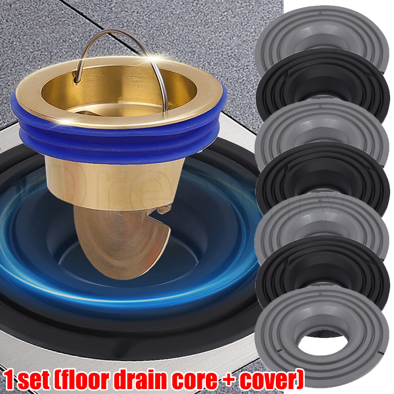 3Pcs Floor Drain Plug - Bathroom Deodorizer Strainer - Drainage Floor ...