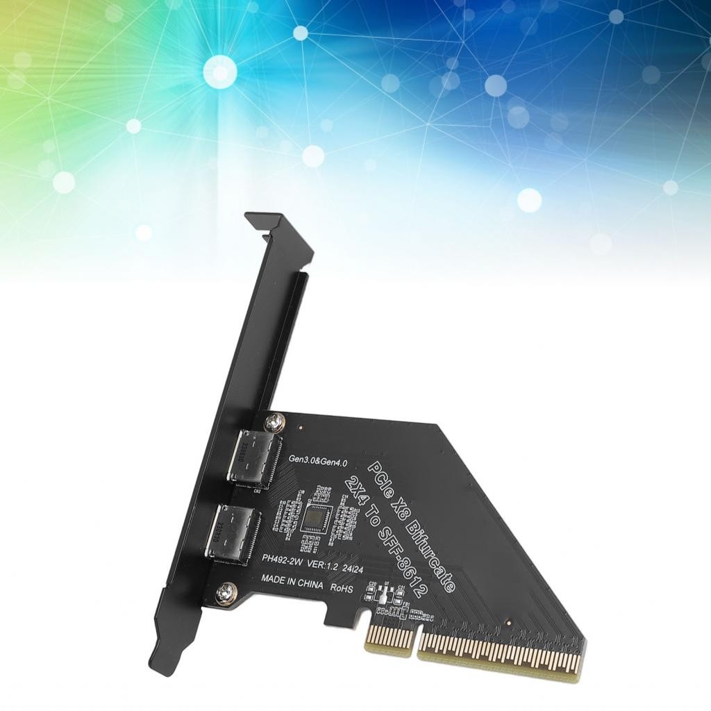 Flyingshop PCIe 4.0 X8 to Oculink Card 128 GTs High Speed Data Transfer ...