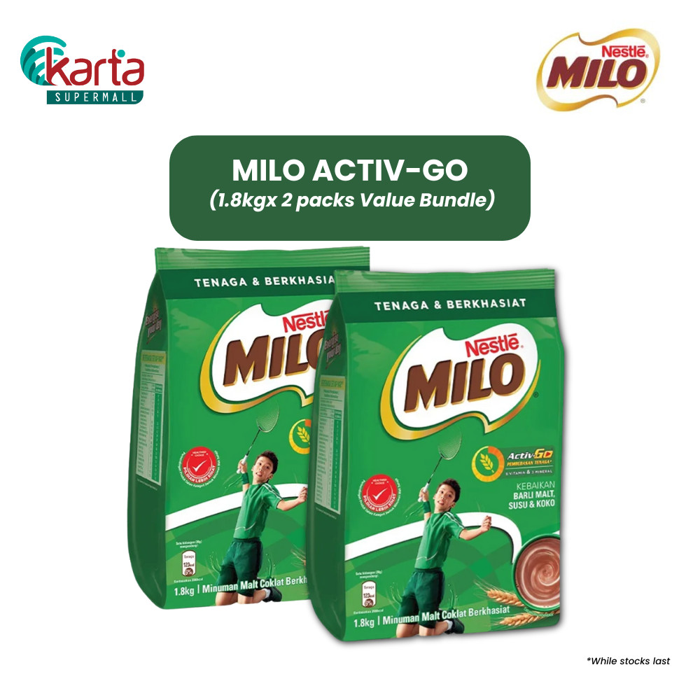 MILO ACTIV-GO 1.8kg x 2 packs Value Bundle | Shopee Malaysia