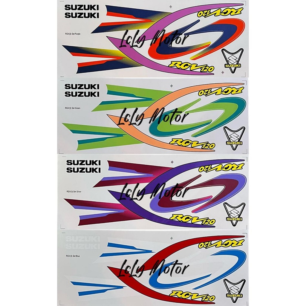 Suzuki Rgv 120 (3) Body Cover Sticker Stripe | Shopee Malaysia