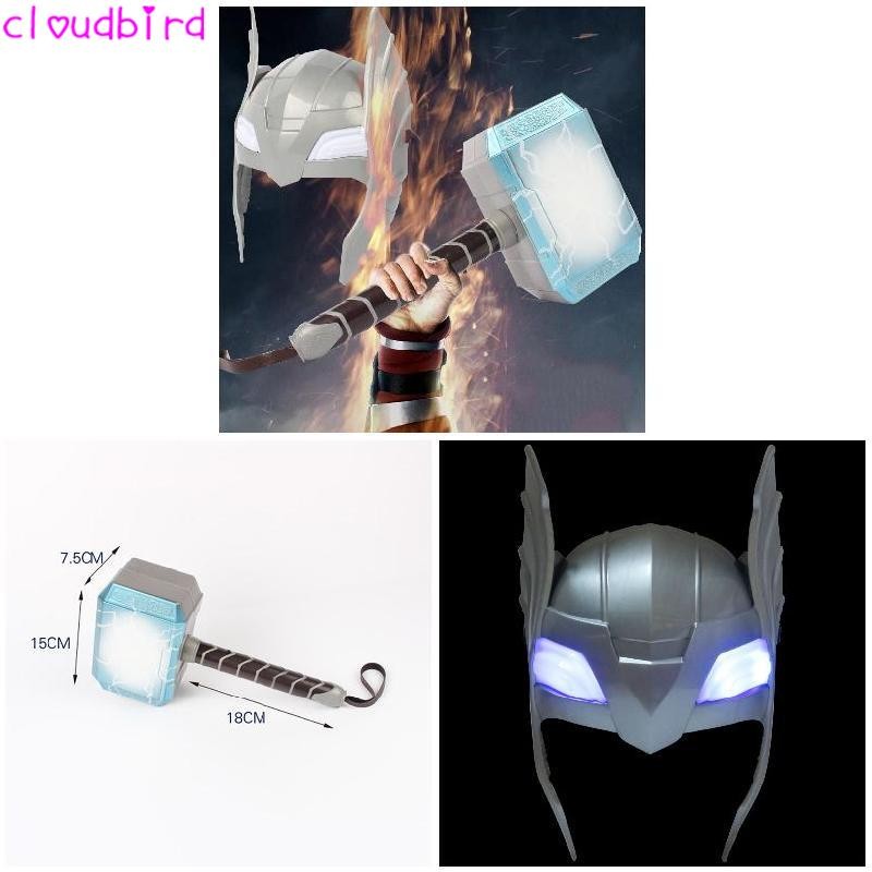 Luminous Thor's Hammer Role Play Thunder Hammers and Hulk Mask Props ...