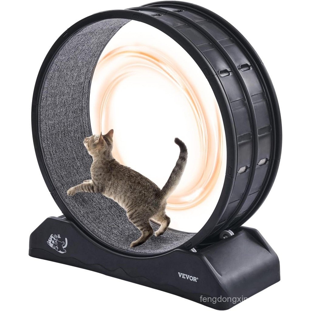 VEVOR Cat Exercise Wheel, 31.5 in Large Running Wheel With Secure Brake ...
