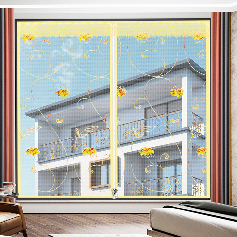 Anti-Mosquito Screen Window Net Self-Adhesive Window Screen Door ...