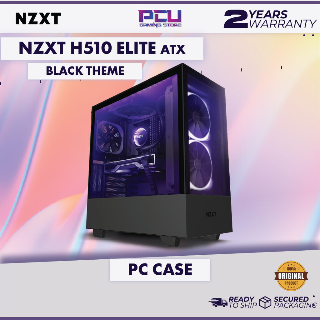 NZXT H510 ELITE ATX CASE - BLACK (CA-H510E-B1) | Shopee Malaysia