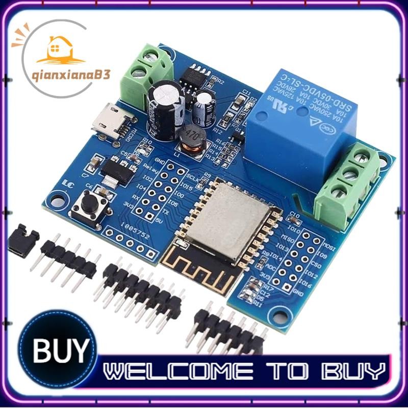 WIFI Relay Controller Module, DC 5V 8V-80V ESP8266 Wireless Controller ...