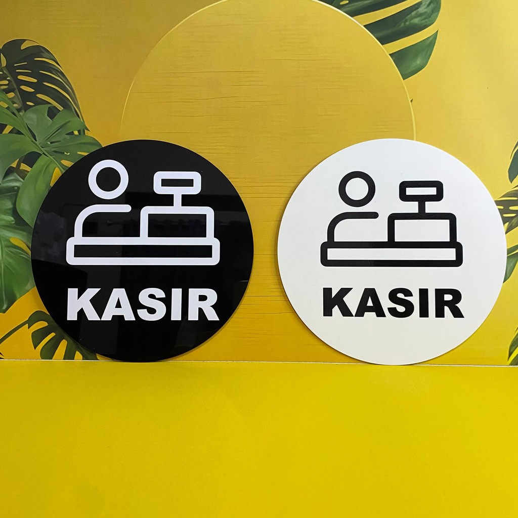 YS Acrylic Table Sign Cashier | Acrylic Cashier Sign | Shopee Malaysia