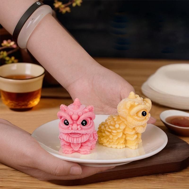 Chinese Style Lion Mousse Cake Silicone Mold Influencer New Year's Day ...