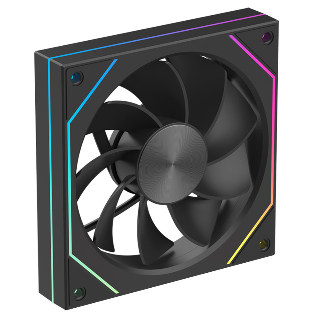 keepdreaming 12cm RGB Case Fans with Lighting Effect RGB PC Fan 5V-3PIN ...