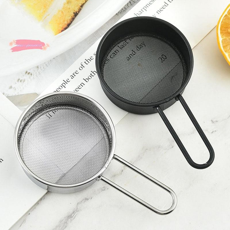 [Cherryblossoms0] Fine Mesh Flour Sifter Hand-Held Stainless Steel ...