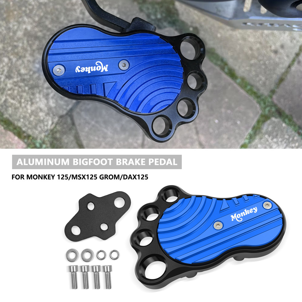 For Motorcycle Modifications Accessories Aluminium Big Foot Brake Pedal ...