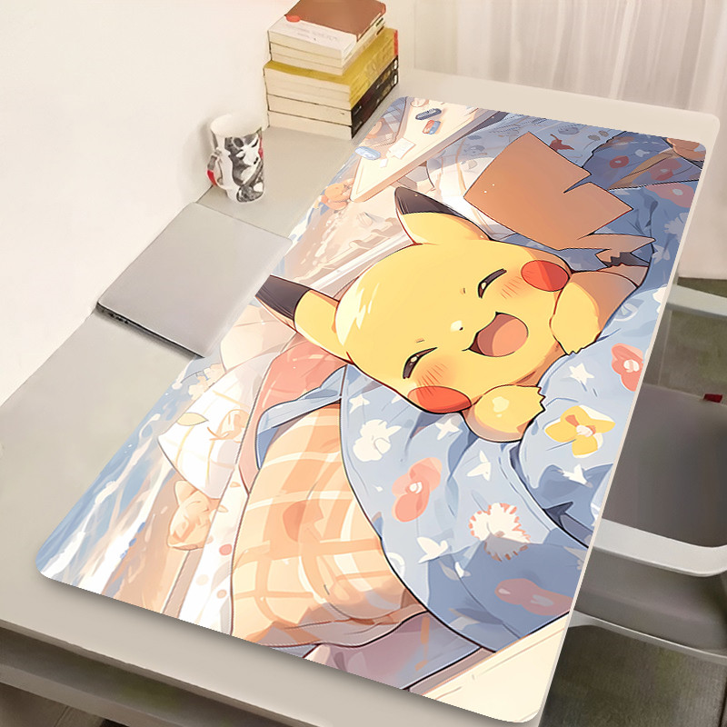 Yellow Thundercloud Mouse Pad XXL Japan Anime Keyboard Rug Laptop P ...
