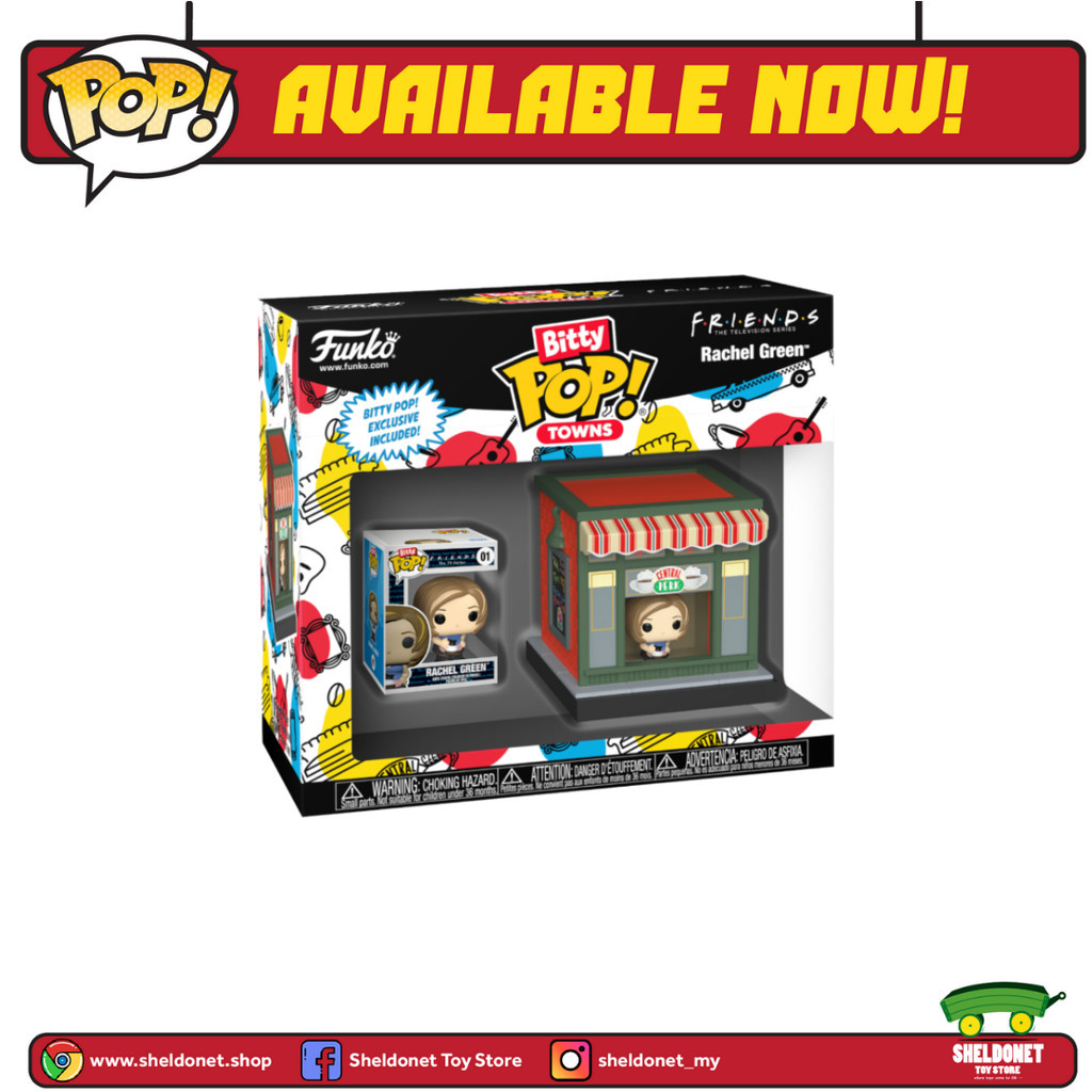 Funko Bitty Pop! Towns: Friends - Rachel Green & Central Perk | Shopee ...