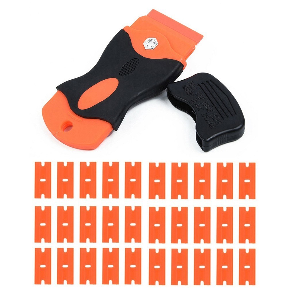[ELECT] Scraper Plastic Razor Blade Paint Glue Remove Adhesive Scraper ...