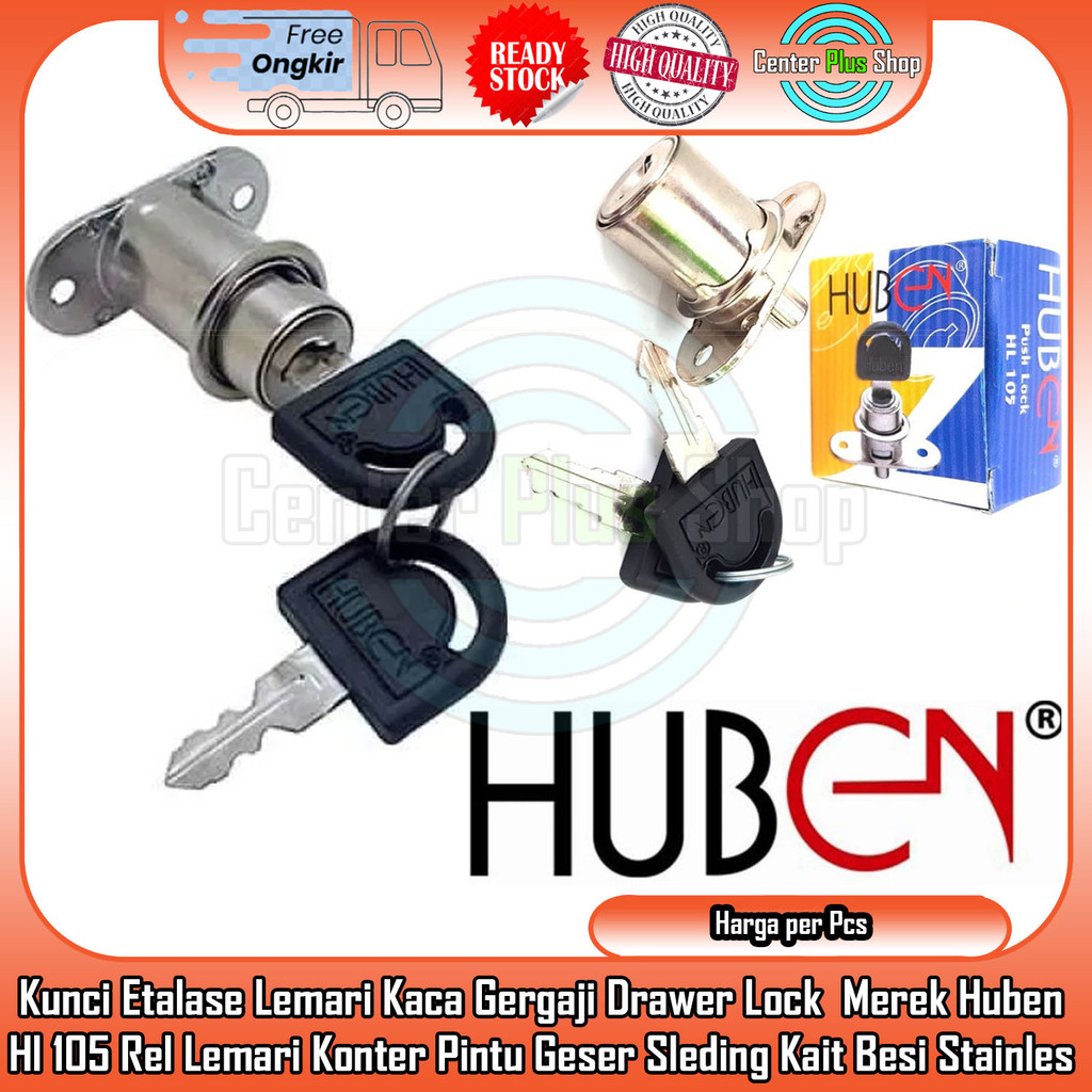 Huben Hl-105 Glass Cabinet Push Lock Rail Lock Locker Small Furniture ...