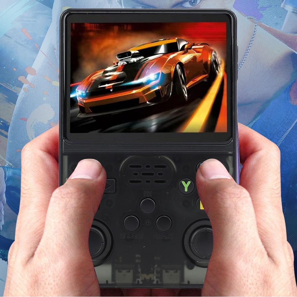 Hoomy R36S Handheld Game Console Dual 3D Joysticks 3.5inch IPS Screen ...